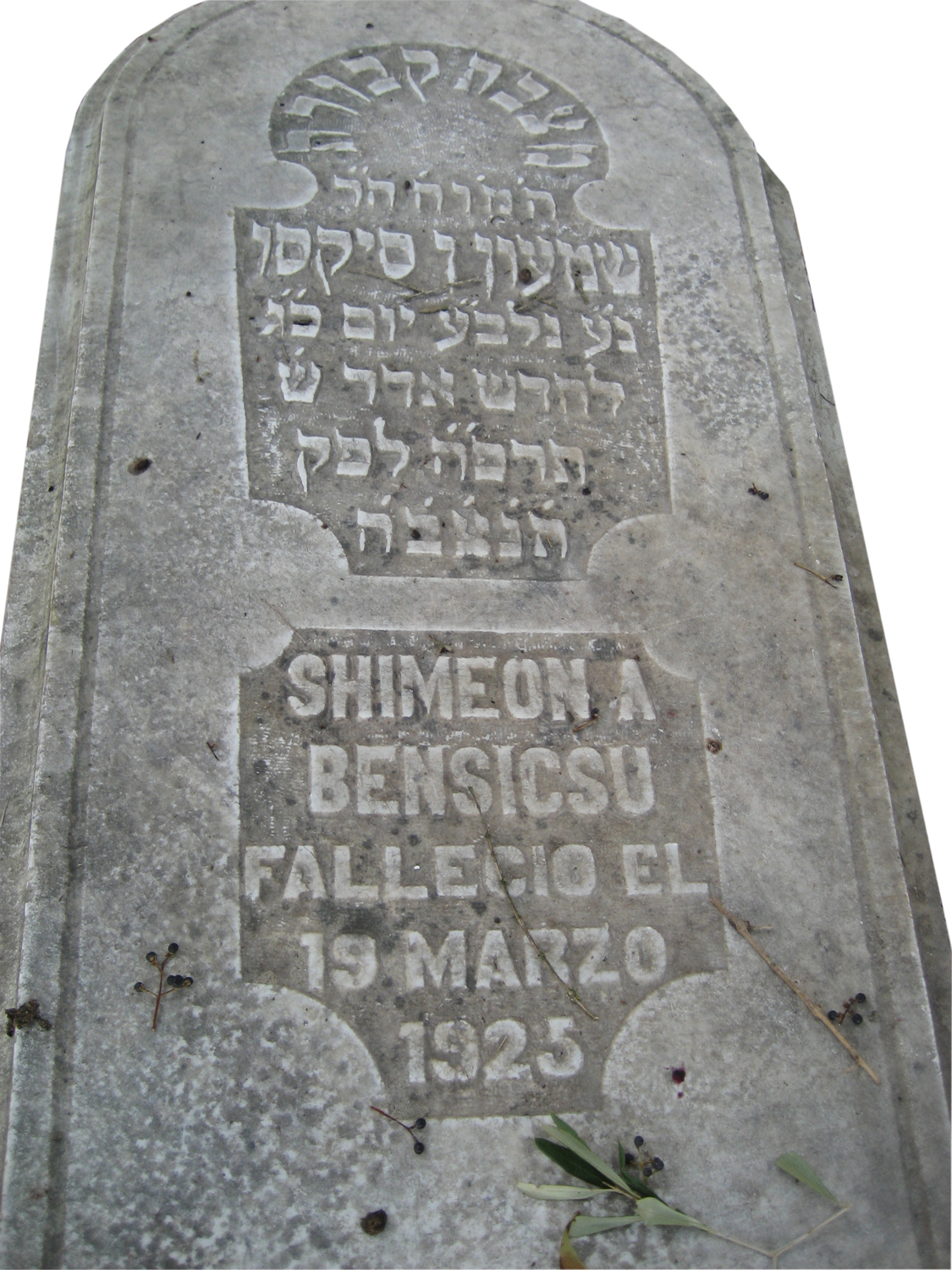 Bensicsu, Shimeon A. - Cementerio Judio Larache