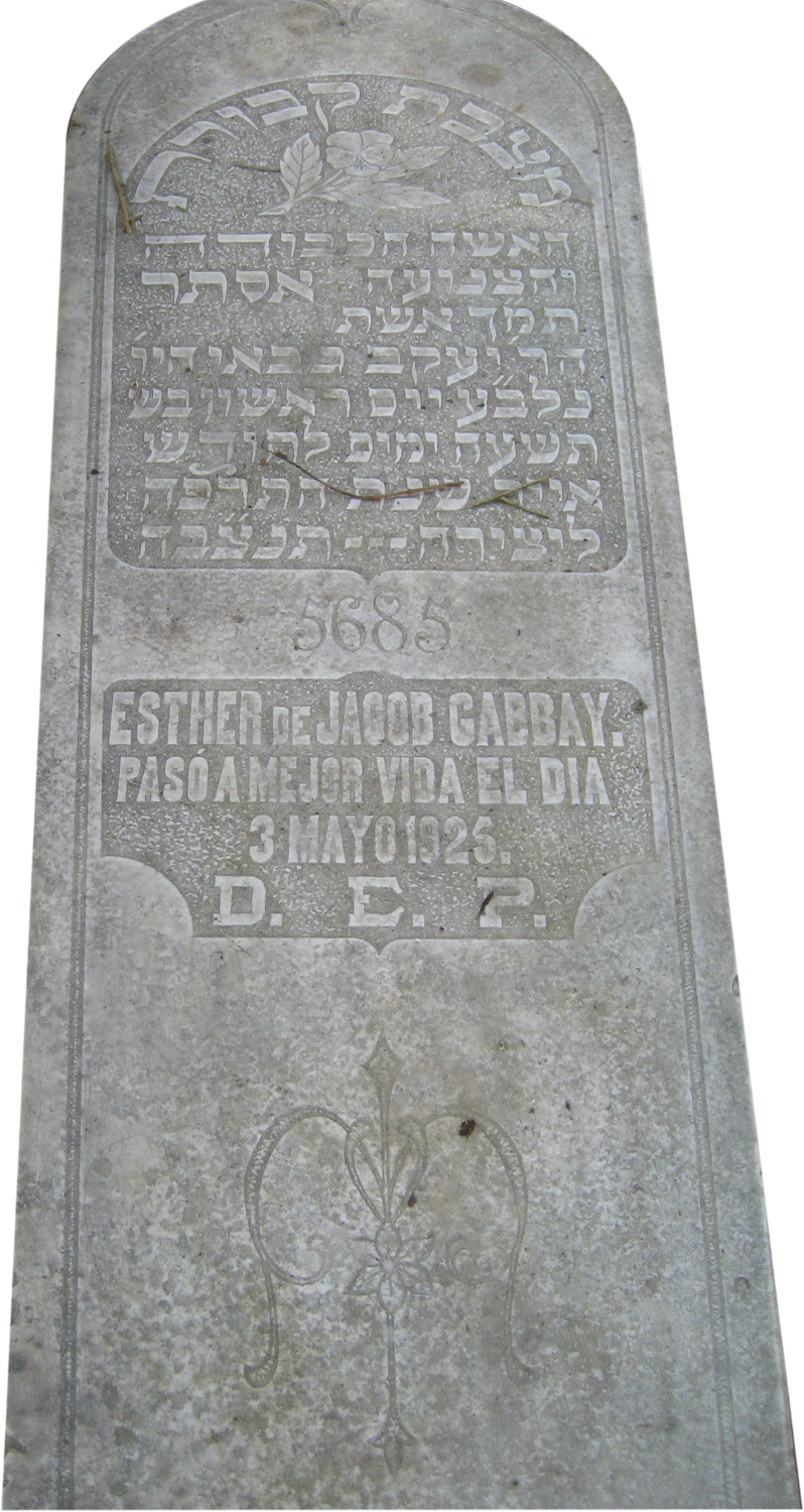 Gabbay, Esther de Jacob - Cementerio Judio Larache